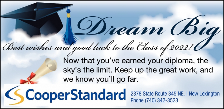 Dream Big, Cooper Standard, New Lexington, OH